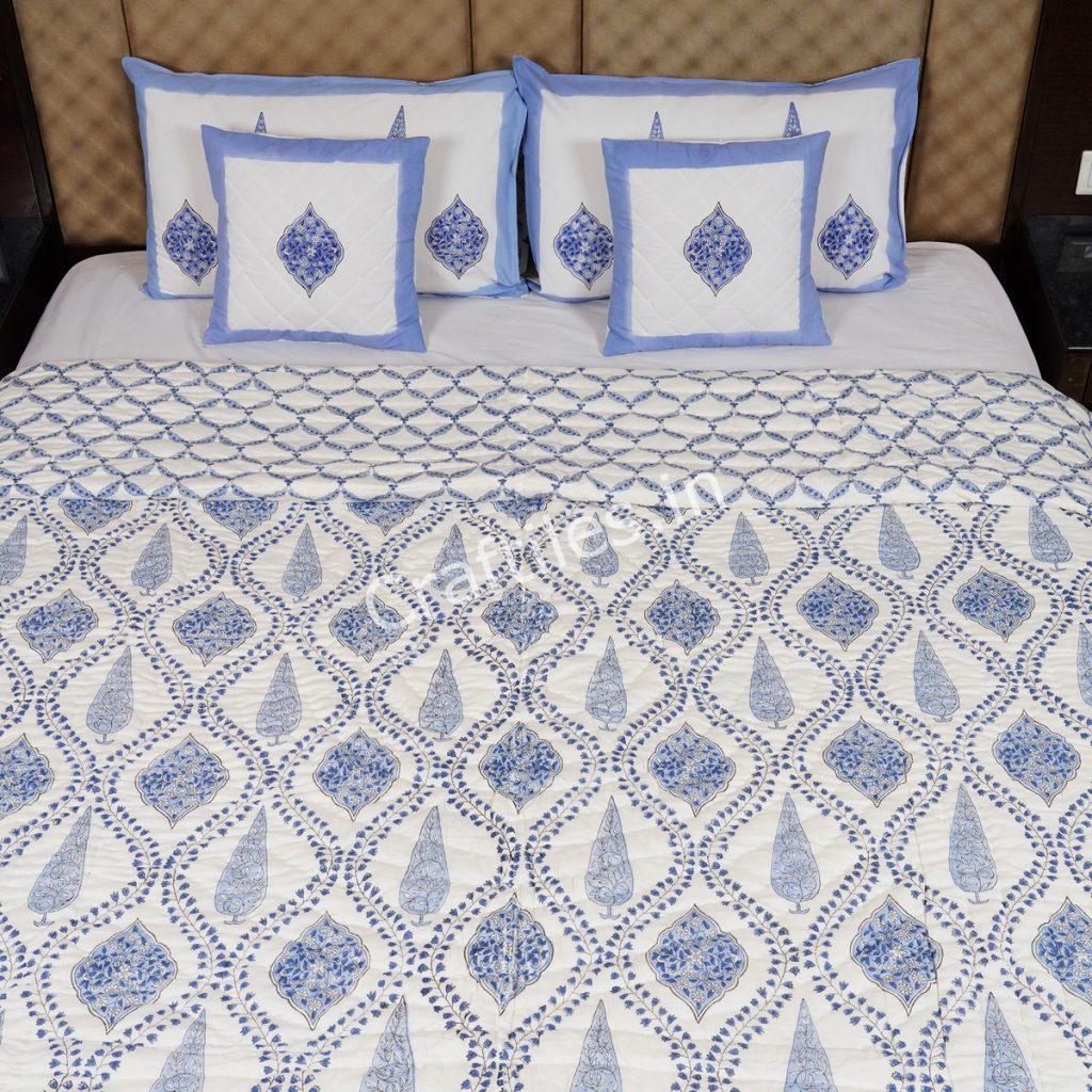 Hand Block Printing Jaipuri Razai | Single & Double Quilts Jaipuri Razai