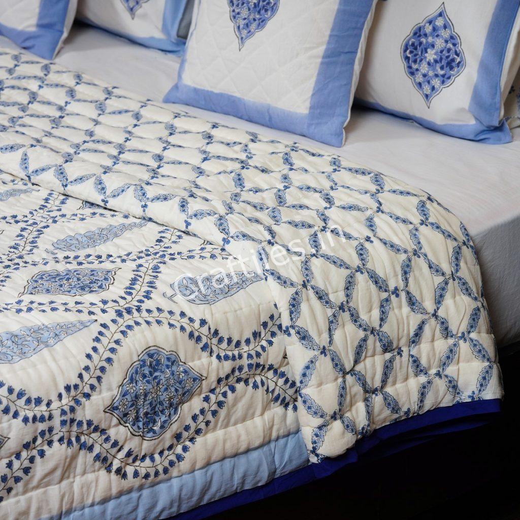 Hand Block Printing Jaipuri Razai | Single & Double Quilts Jaipuri Razai